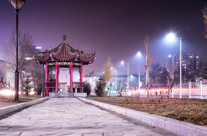 Ulaanbaatar stock image. Image of mongolia, night, ubnight - 103782359