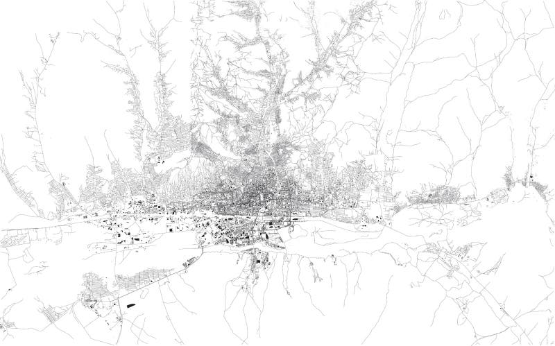 Satellite Map, Ulaanbaatar, Ulan Bator is the Capital and Largest City ...