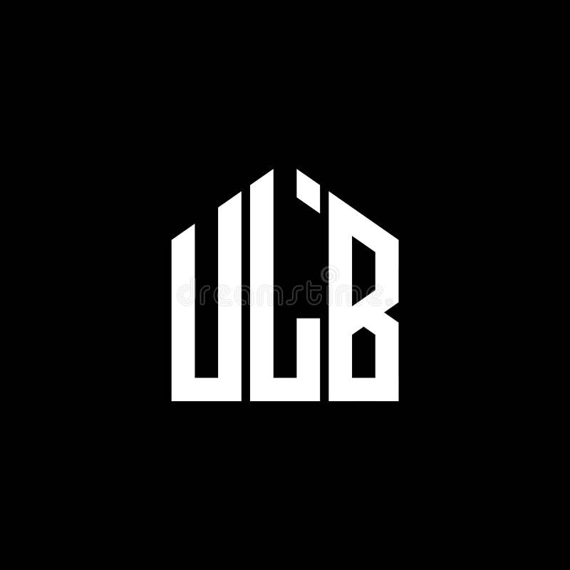 ULB Letter Logo Design on BLACK Background. ULB Creative Initials ...