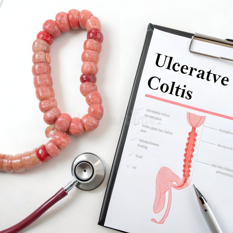 Ulcerative Colitis Concept Image Stock Illustration - Illustration of ...