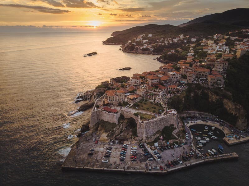 Ulcinj Castle during Sunset Stock Image - Image of world, ulcinj: 254386367
