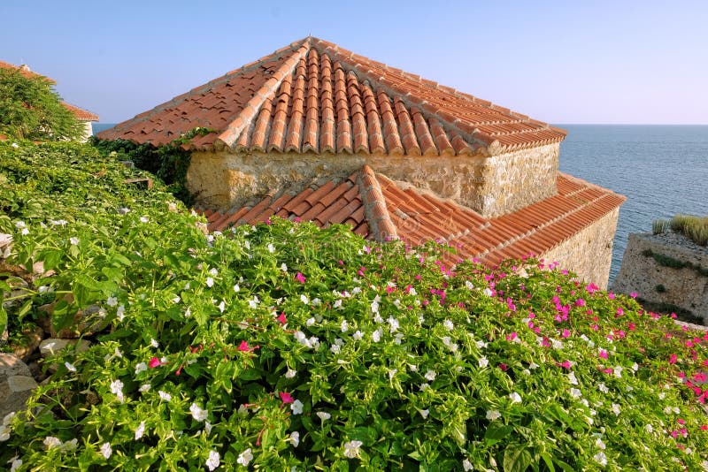Ulcinj Stari Grad Architecture, Montenegro Stock Image - Image of ...