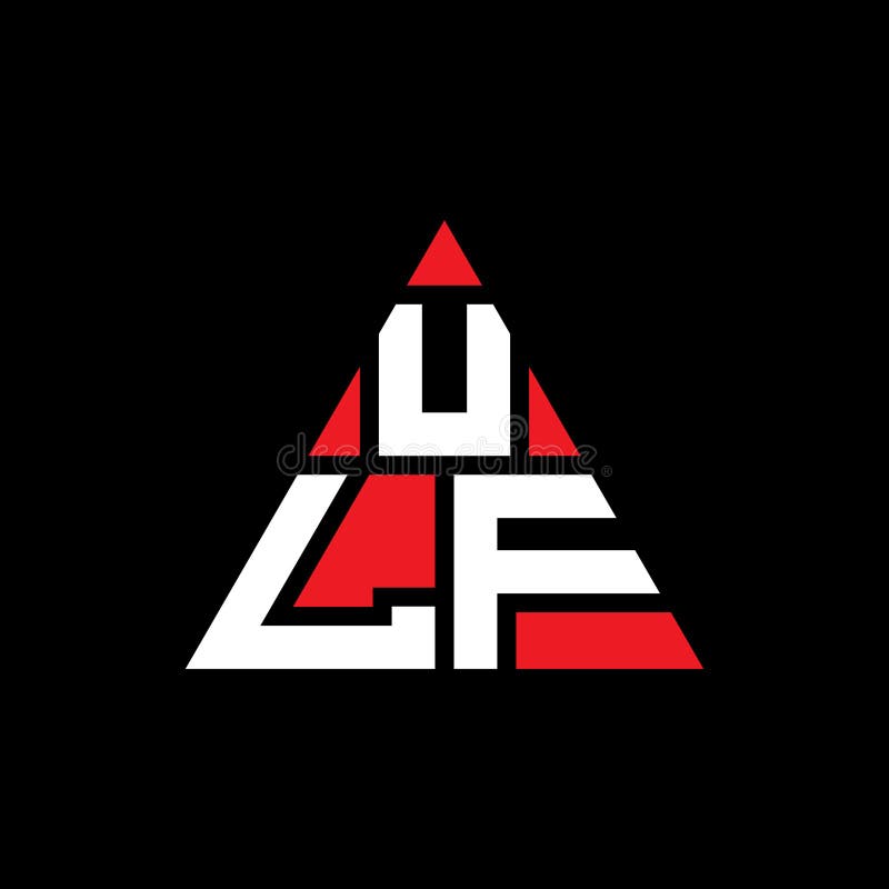 ULF Triangle Letter Logo Design with Triangle Shape. ULF Triangle Logo ...