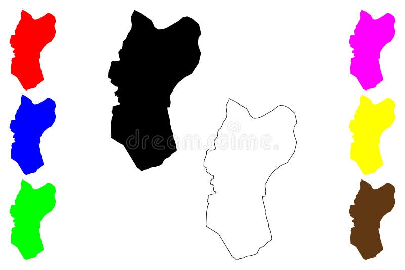 Scribble Sketch Ulhasnagar Map Stock Illustrations – 1 Scribble Sketch ...