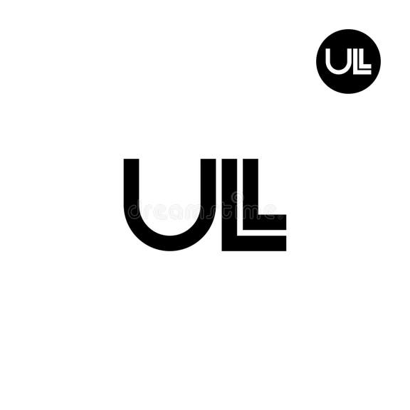 ULL Logo Letter Monogram Design Stock Vector - Illustration of brands ...