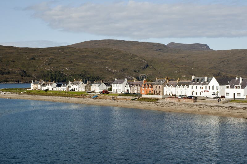 Ullapool stock photo. Image of shore, houses, beach, water - 16265322