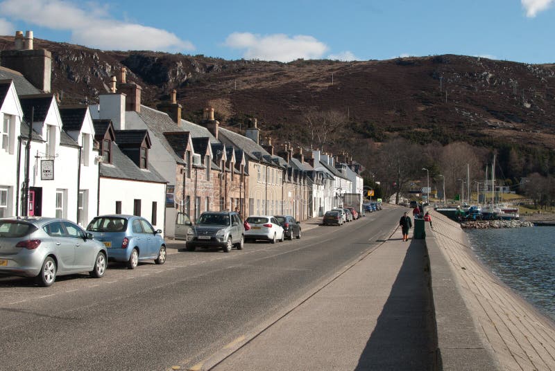 Town of Ullapool in Northern Scotland, UK. Stock Photo - Image of ...