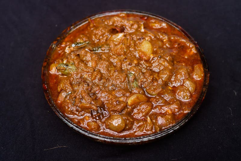 Ulli theeyal ulli curry stock image. Image of cuisine - 236657041