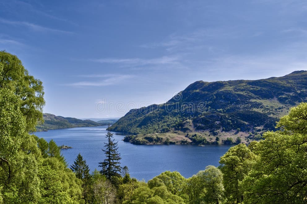 Ullswater stock photo. Image of dense, water, forested - 9806102