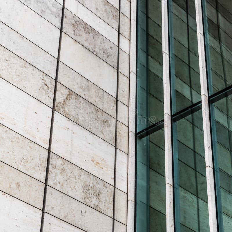 Abstract Design of a Modern Building with Rectangular Patterns, Lines ...