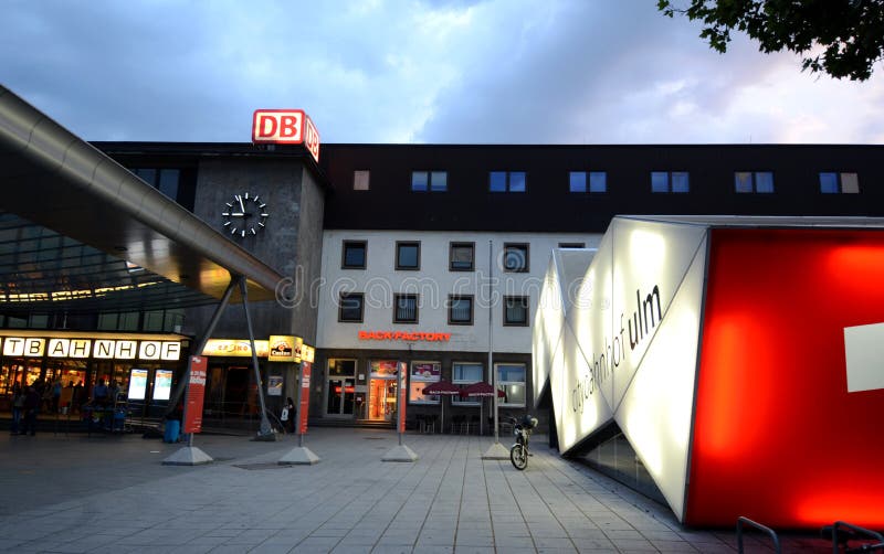 Ulm - Central Railway Station Editorial Photography - Image of modern ...