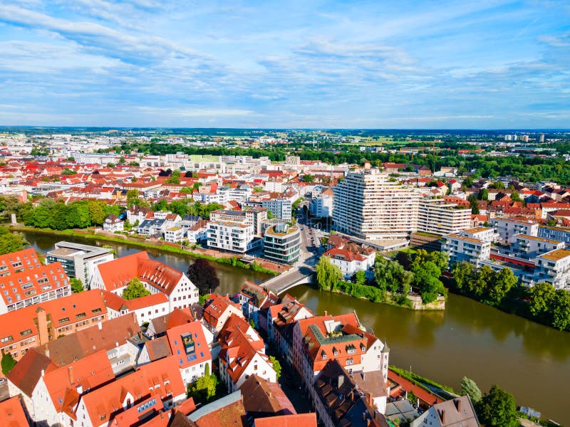 Ulm City Aerial Panoramic View, Germany Editorial Image - Image of ...