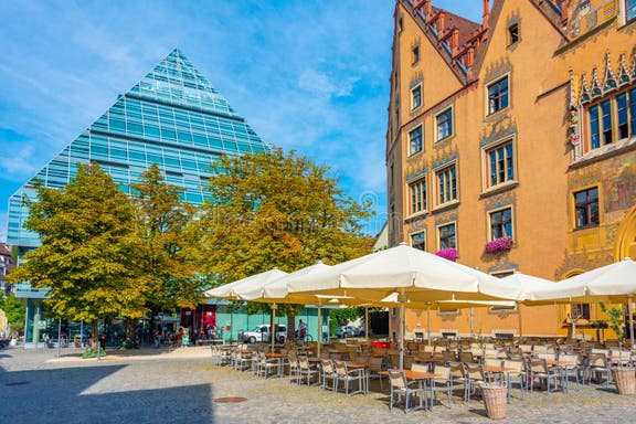 Ulm City Library in Germany Editorial Photography - Image of triangular ...