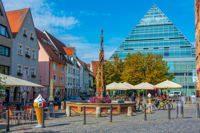 Ulm City Library in Germany Editorial Photo - Image of exterior ...