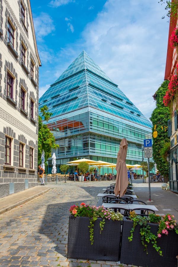 Ulm City Library in Germany Editorial Photo - Image of urban, shape ...
