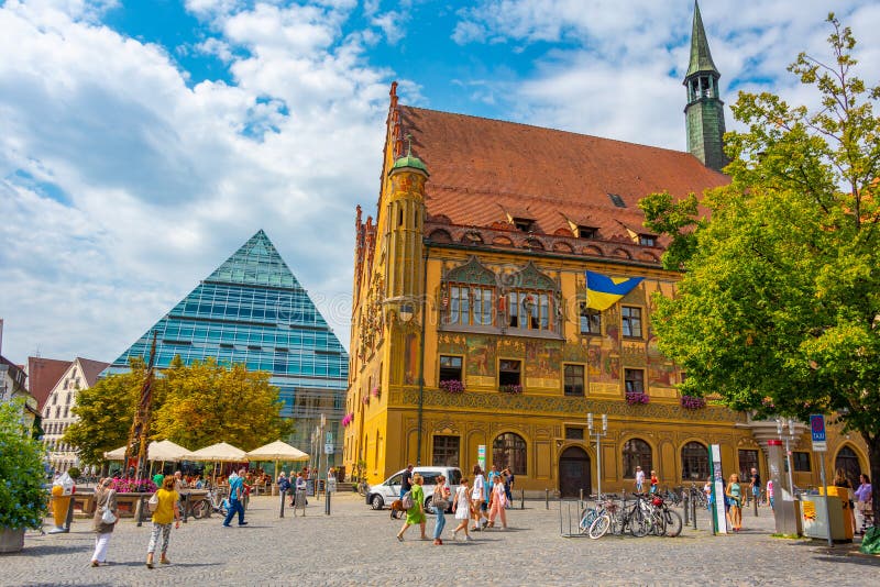 Ulm City Library in Germany Editorial Stock Photo - Image of ...