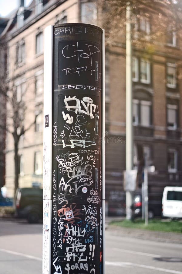Ulm, Germany - March, 24, 2024: Automatic Camera Car Speed Trap in the ...