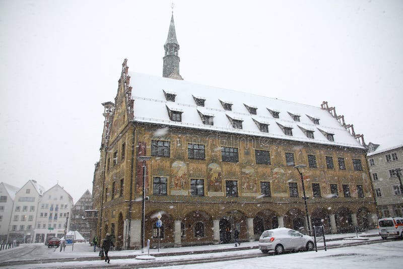 Ulm rathaus editorial photography. Image of munster, danube - 91220207