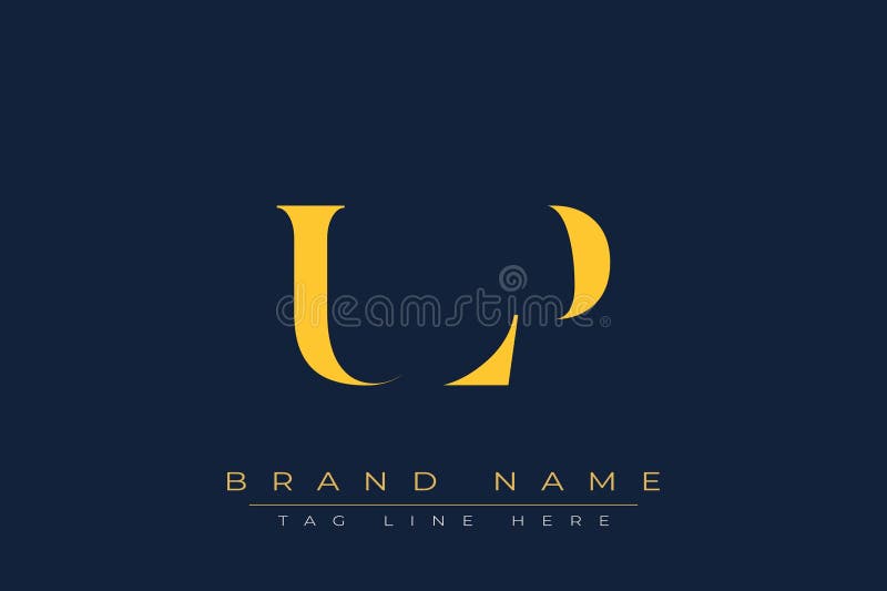 ULP Abstract Letter Logo Design Stock Vector - Illustration of vector ...