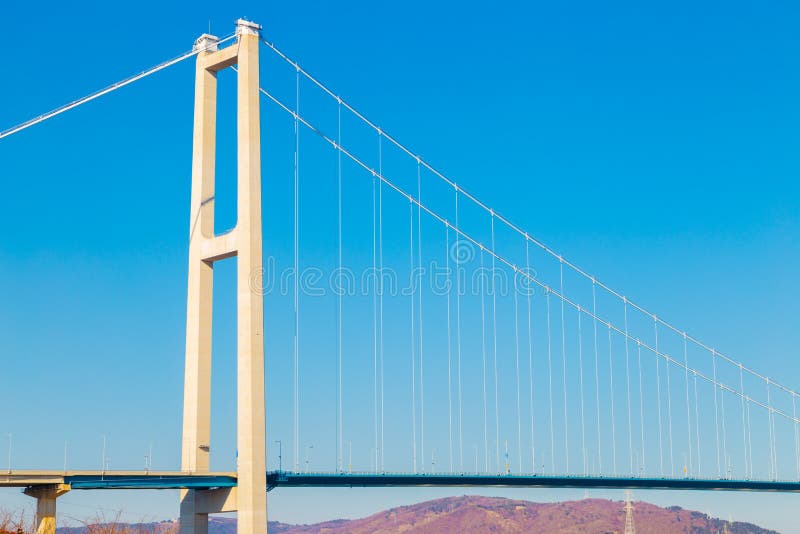 Ulsan Harbor Bridge in Korea Editorial Stock Photo - Image of close ...