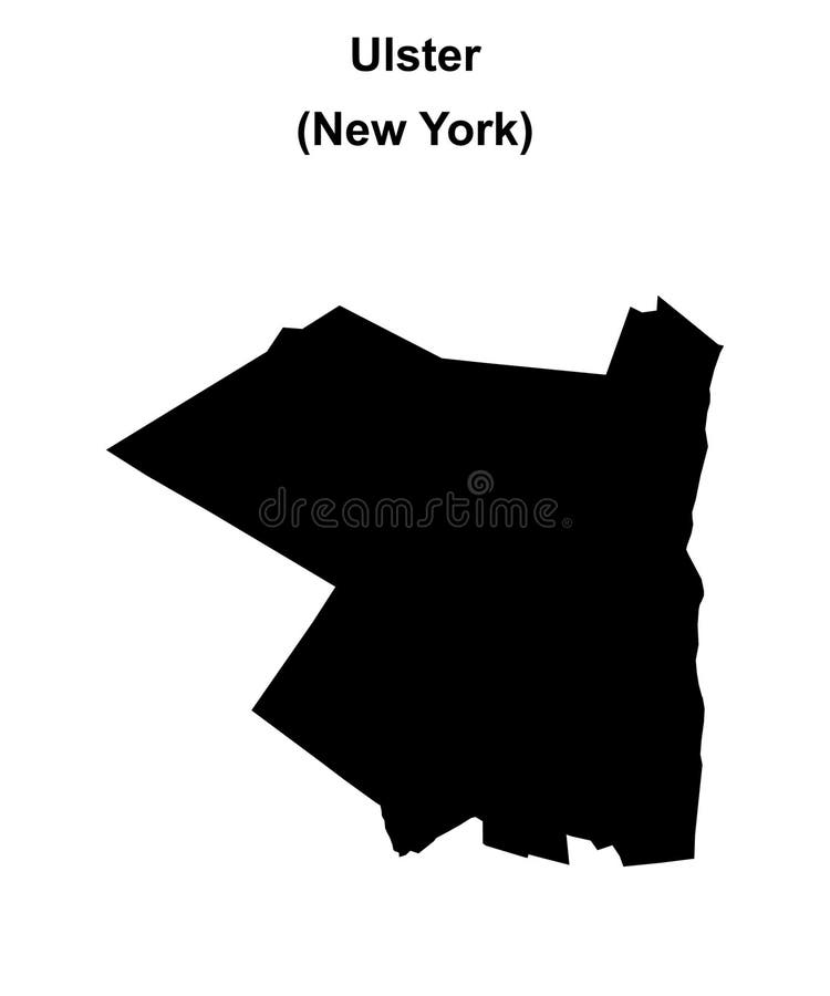 Ulster outline map stock vector. Illustration of counties - 361729232