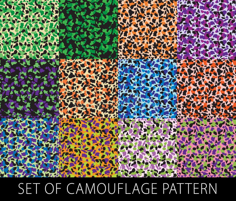 Ultimate Camouflage Set of Seamless Tileable Various Camo Patterns ...