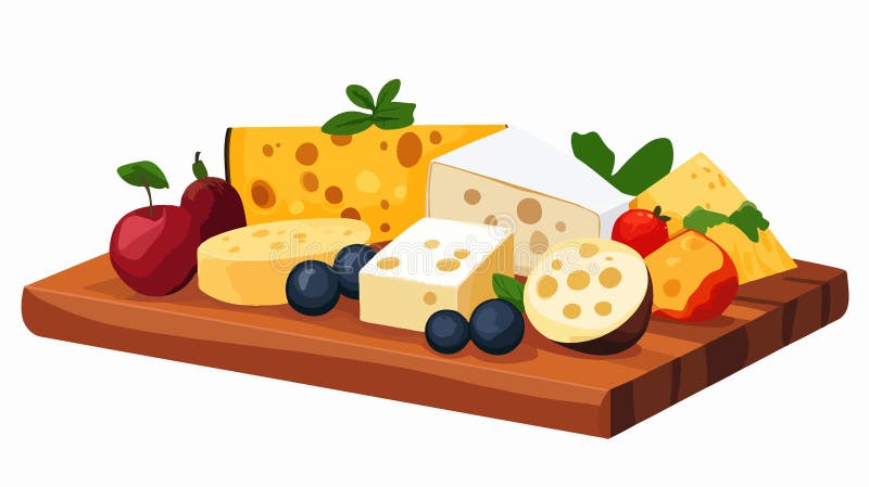 Ultimate Cheese Board Vector Illustration for Gourmet Events and ...
