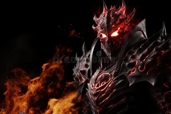 Ultimate Demon warrior. stock illustration. Illustration of warrior ...