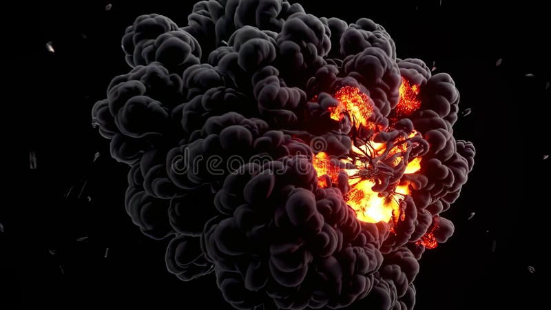 Ultimate Explosion Effect with Expanding Flames Stock Footage - Video ...