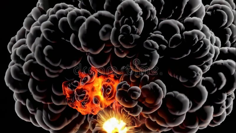 Ultimate Explosion Effect with Expanding Flames Stock Footage - Video ...