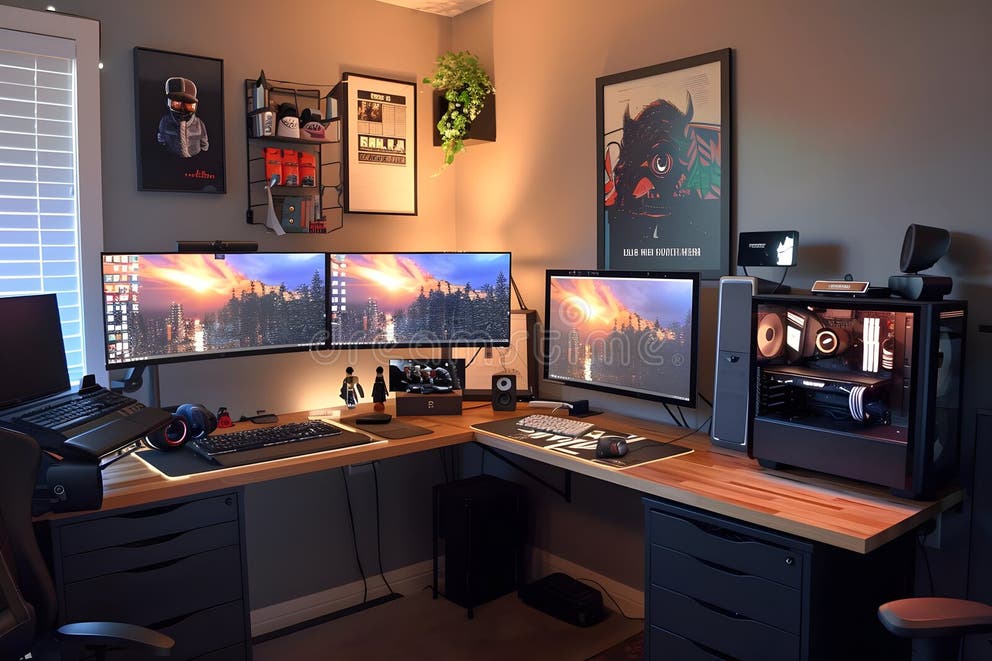 Ultimate Gaming Setup: Building a Custom Corner Workstation with Dual ...