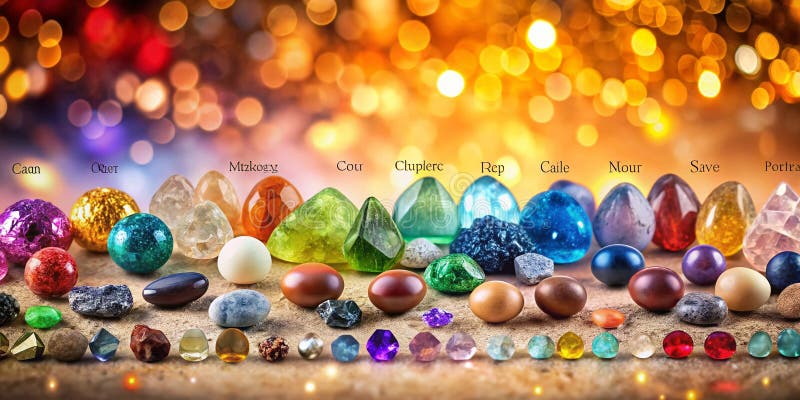 Ultimate Gemstone Guide a Panoramic Chart Featuring Hundreds of Gems ...