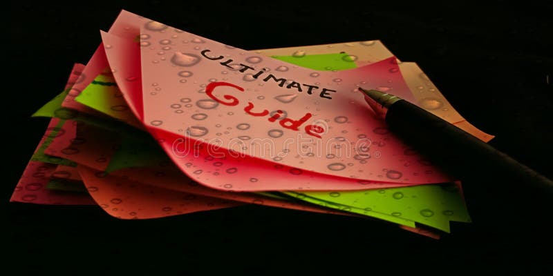 GUIDE Text Written by Business Woman in Her Diary on Office Desk Stock ...