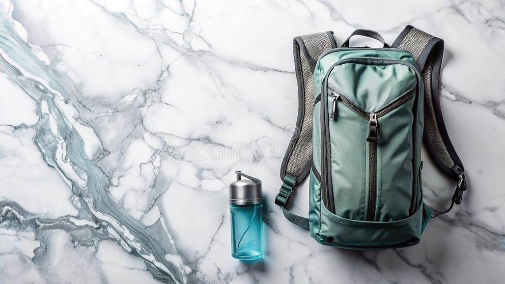 Ultimate Hydration Pack Guide a CloseUp Look at a Clean Marble Flat Lay ...