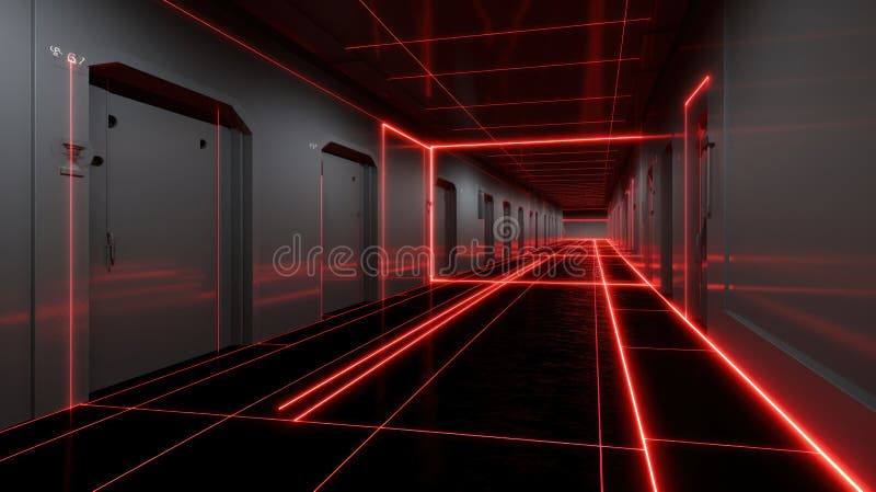 The Ultimate Laser Security System Stock Image - Image of color ...