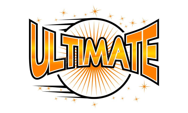 Ultimate Logo stock vector. Illustration of competition - 89693276