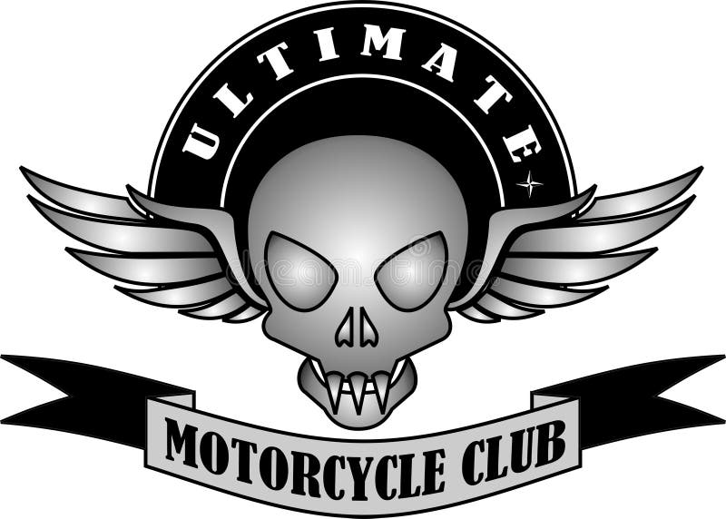 ULTIMATE MOTORCYCLE CLUB stock illustration. Illustration of devil ...