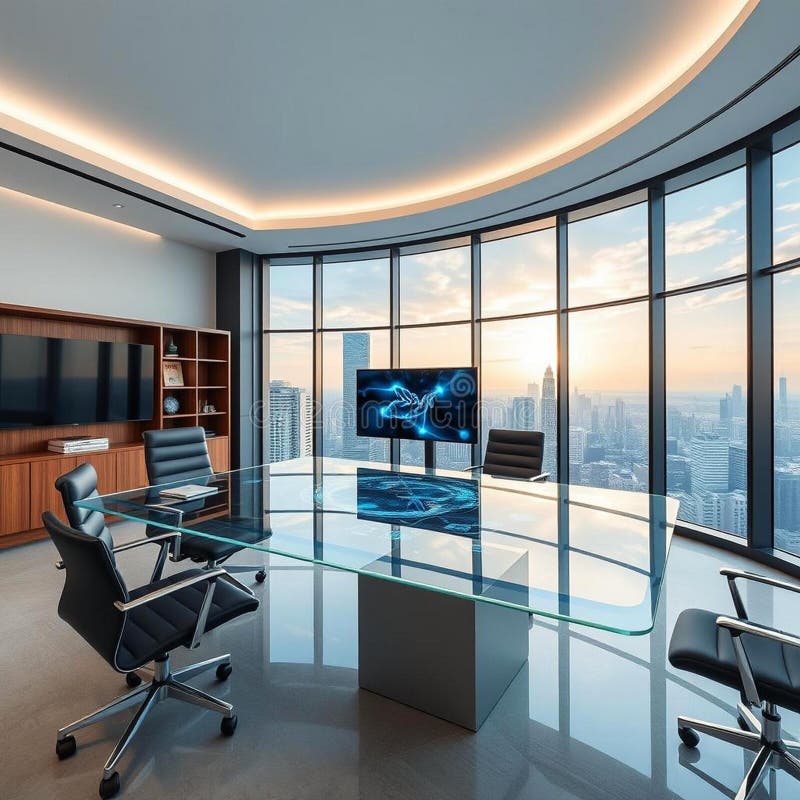 Ultimate Office Interior Showcase Stock Illustration - Illustration of ...