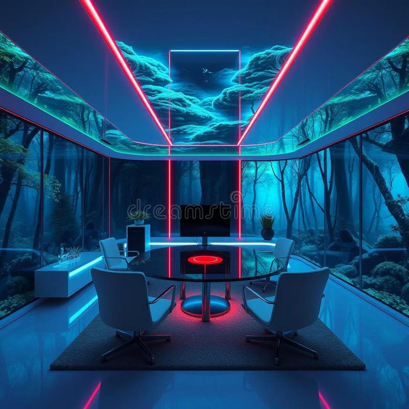 Ultimate Office Interior Showcase Stock Illustration - Illustration of ...