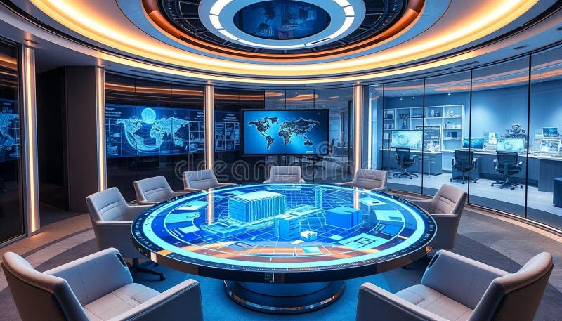 Ultimate Office Interior Showcase Stock Illustration - Illustration of ...