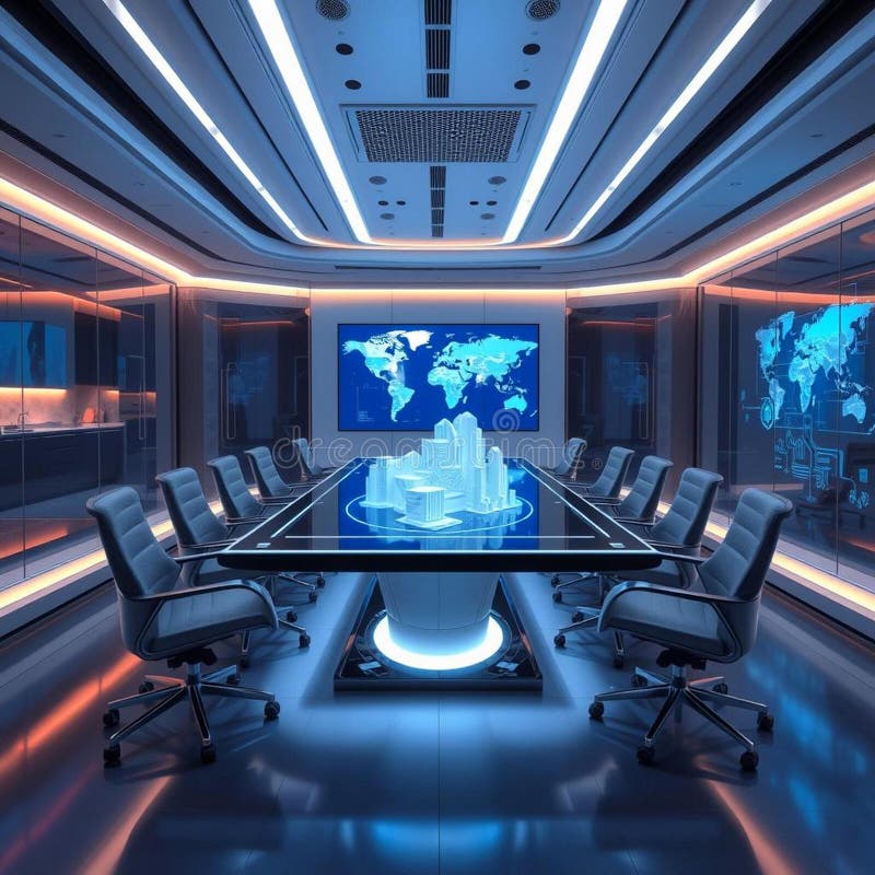 Ultimate Office Interior Showcase Stock Illustration - Illustration of ...