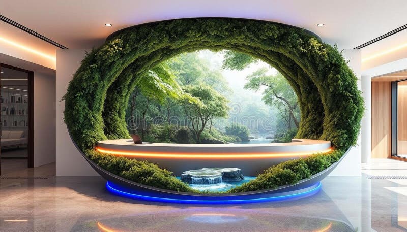 Ultimate Office Interior Showcase Stock Illustration - Illustration of ...