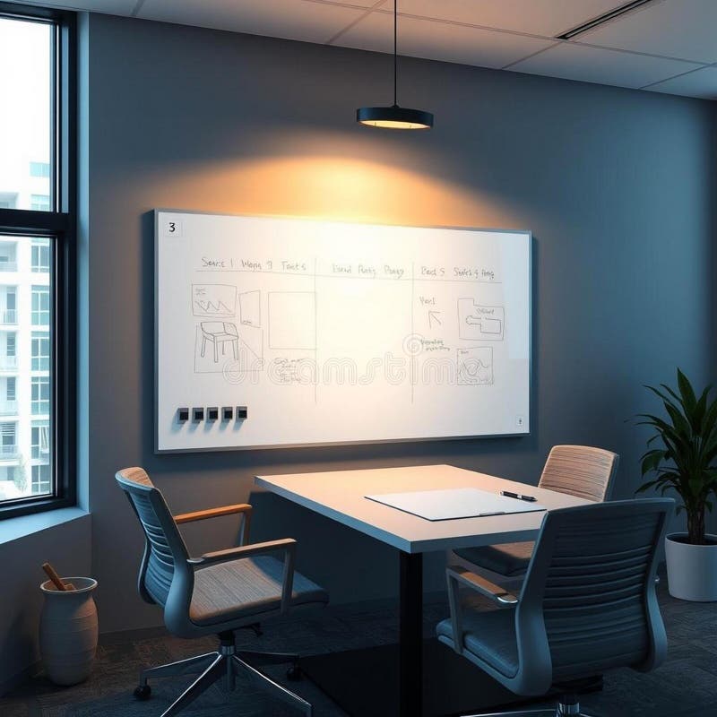 Ultimate Office Interior Showcase Stock Illustration - Illustration of ...