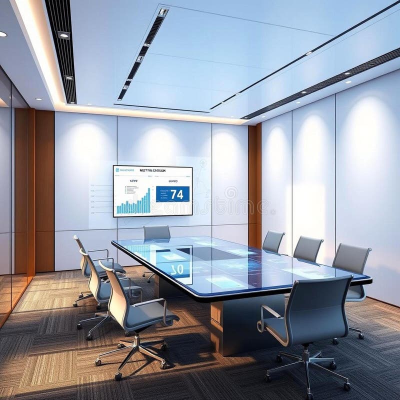 Ultimate Office Interior Showcase Stock Illustration - Illustration of ...