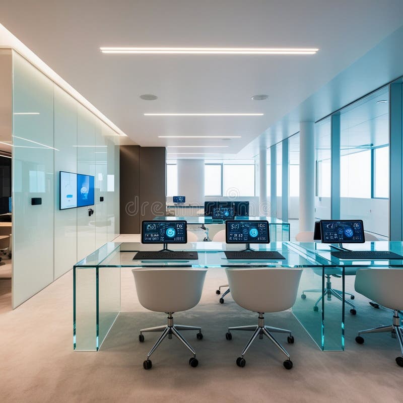 Ultimate Office Interior Showcase Stock Illustration - Illustration of ...