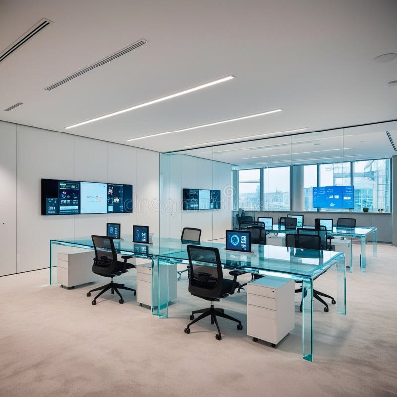 Ultimate Office Interior Showcase Stock Illustration - Illustration of ...