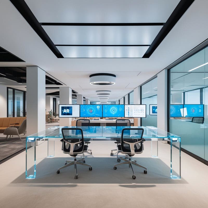 Ultimate Office Interior Showcase Stock Illustration - Illustration of ...