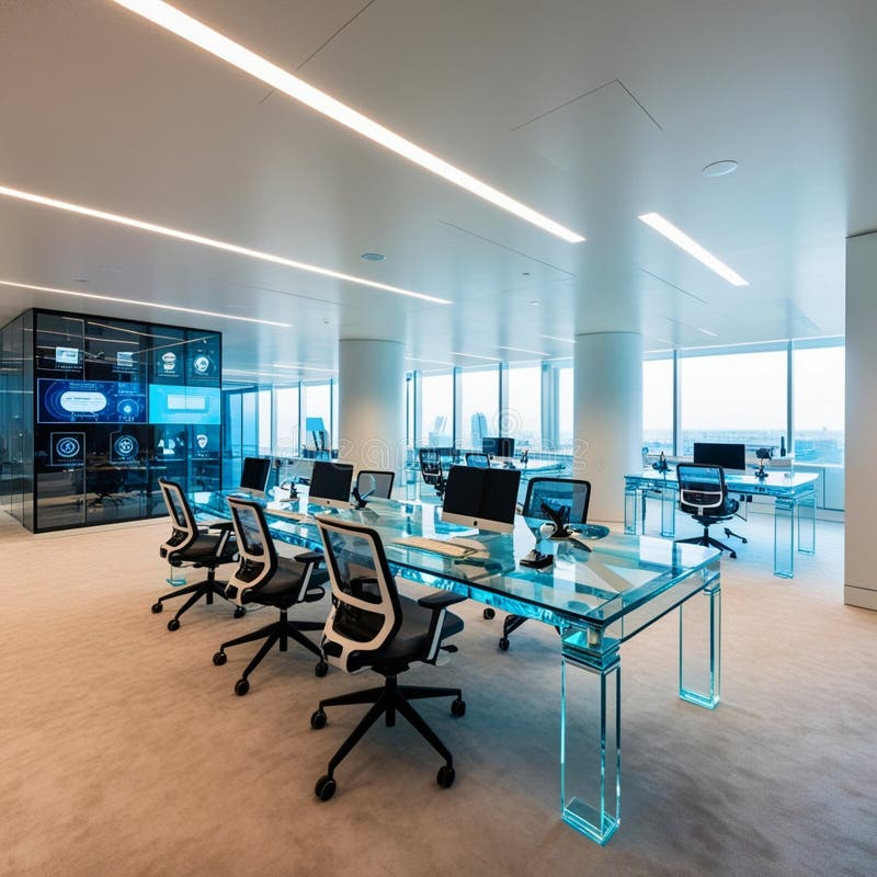 Ultimate Office Interior Showcase Stock Illustration - Illustration of ...