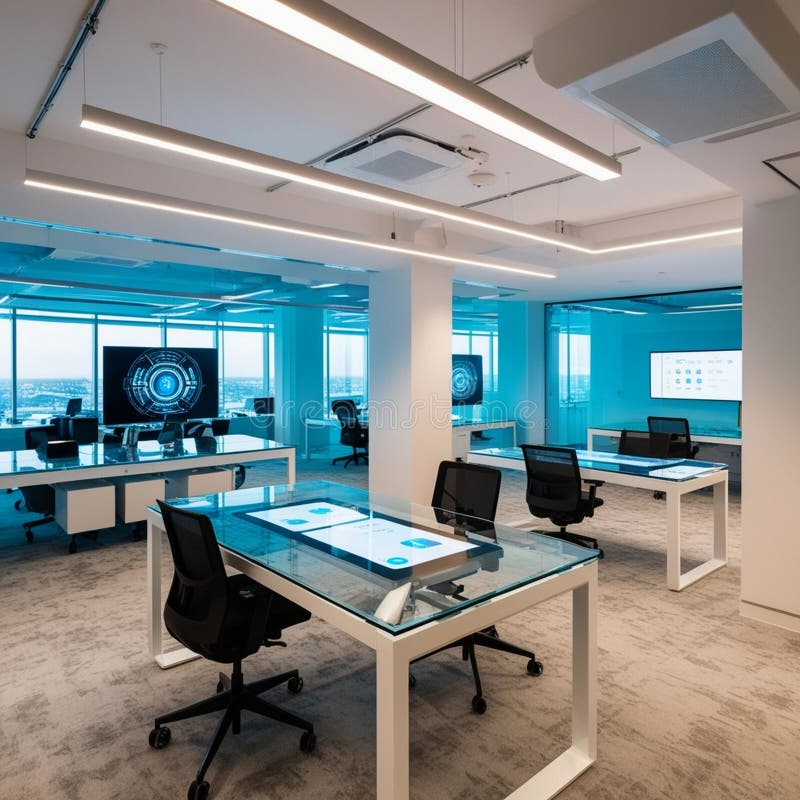 Ultimate Office Interior Showcase Stock Illustration - Illustration of ...