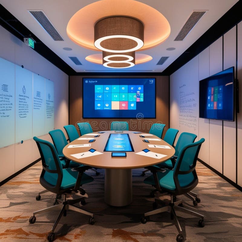 Ultimate Office Interior Showcase Stock Illustration - Illustration of ...